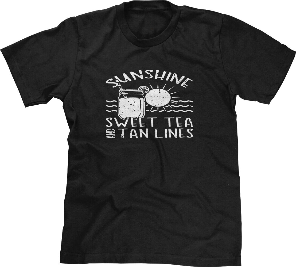 Sunshine Sweet Tea Tan Lines Southern Country Beach Party Tailgate Mens ...