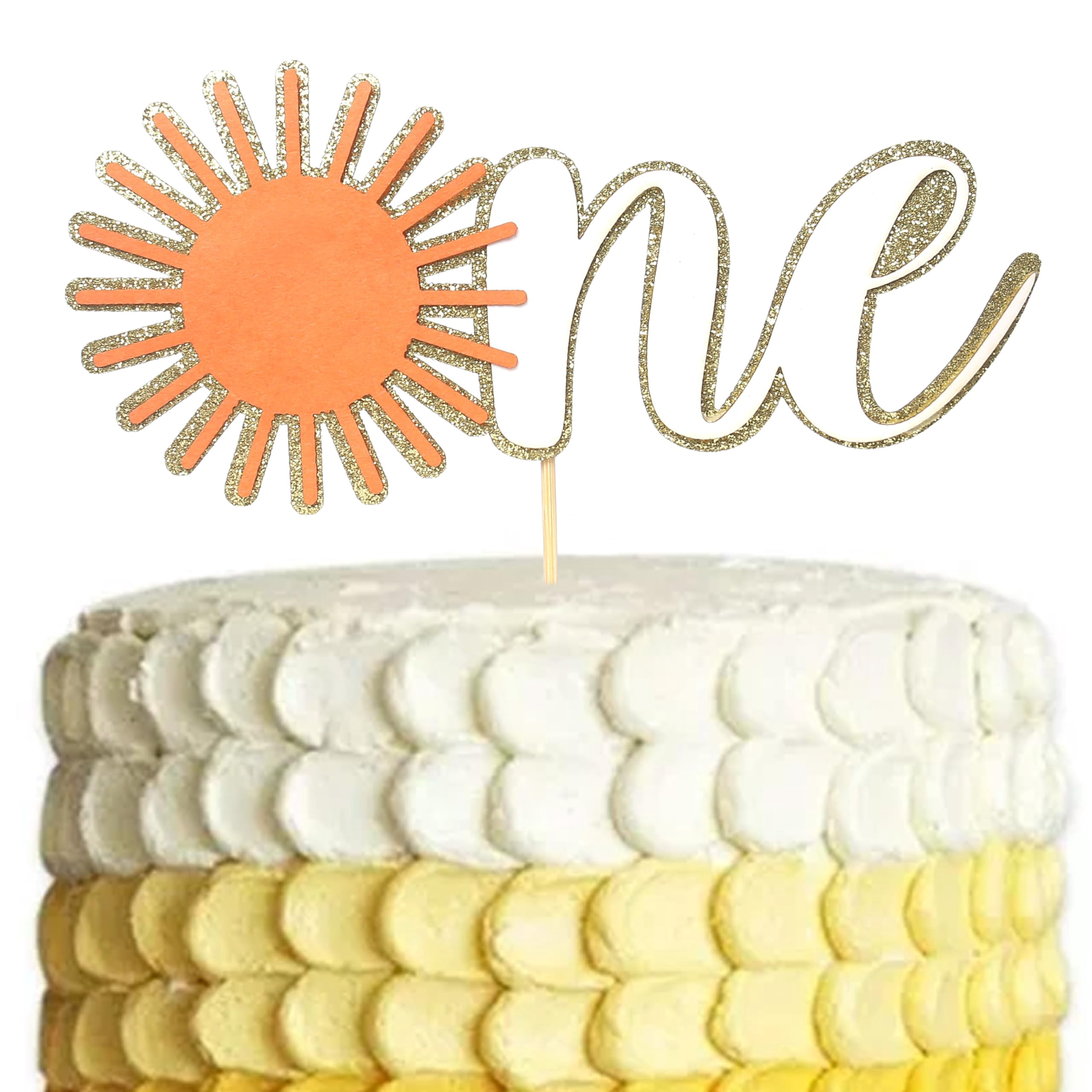 Sunshine Theme Birthday Cake Topper - ITL1 Boho Sun Cake for Baby ...