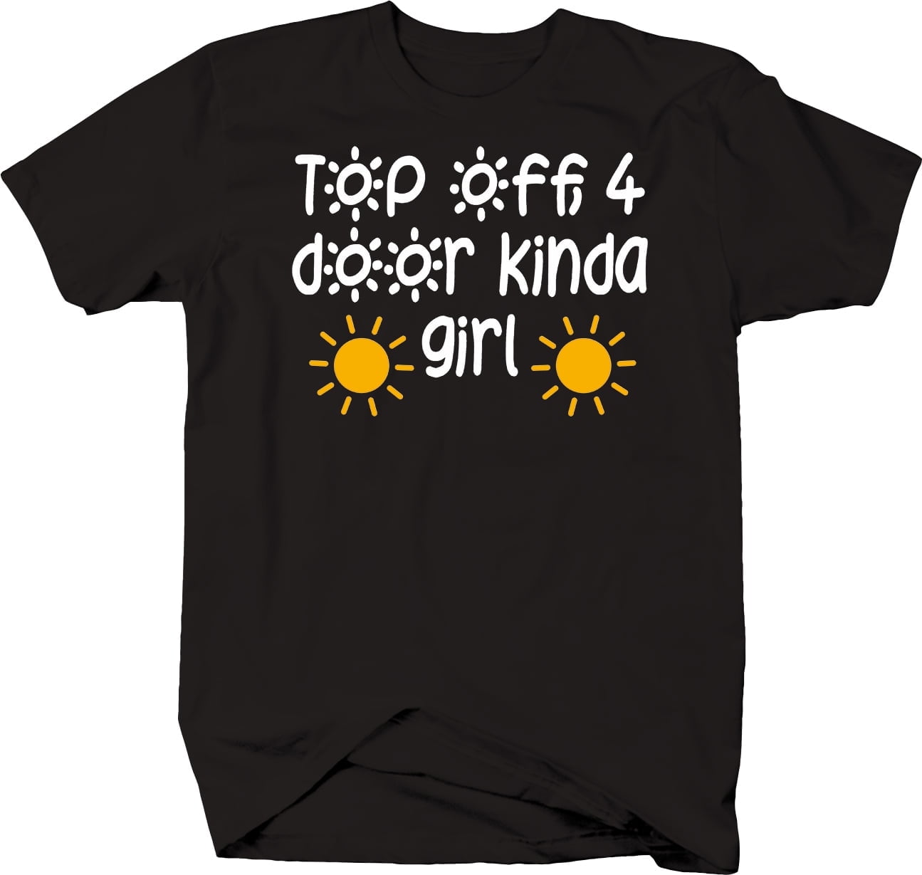Sunshine Top Less Girl Tshirt for Men Small Black - Walmart.com