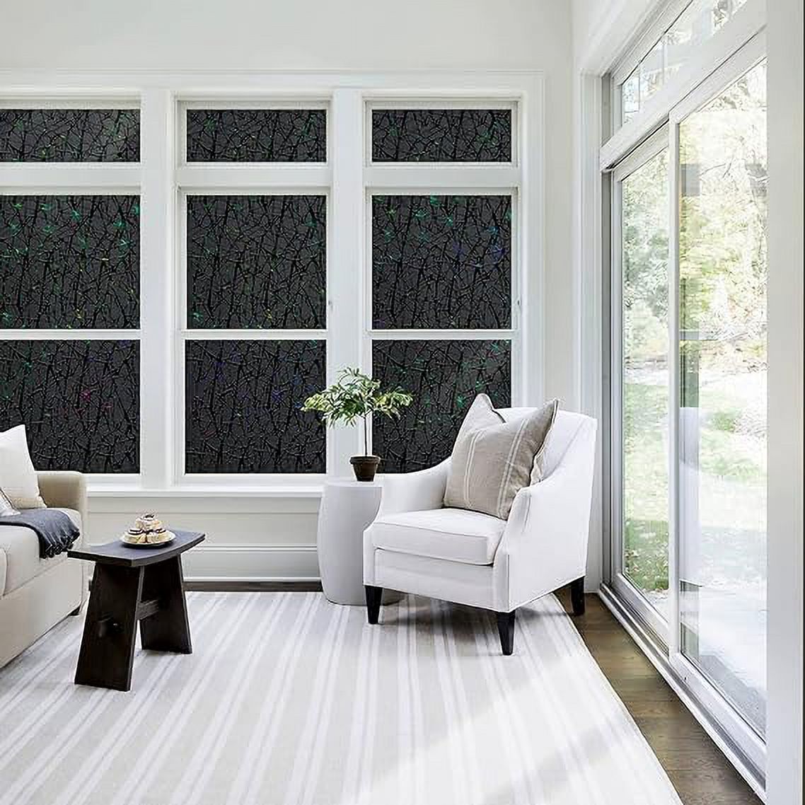 Sunshine Total Blackout Window Film Privacy， Frosted Glass Window Film ...