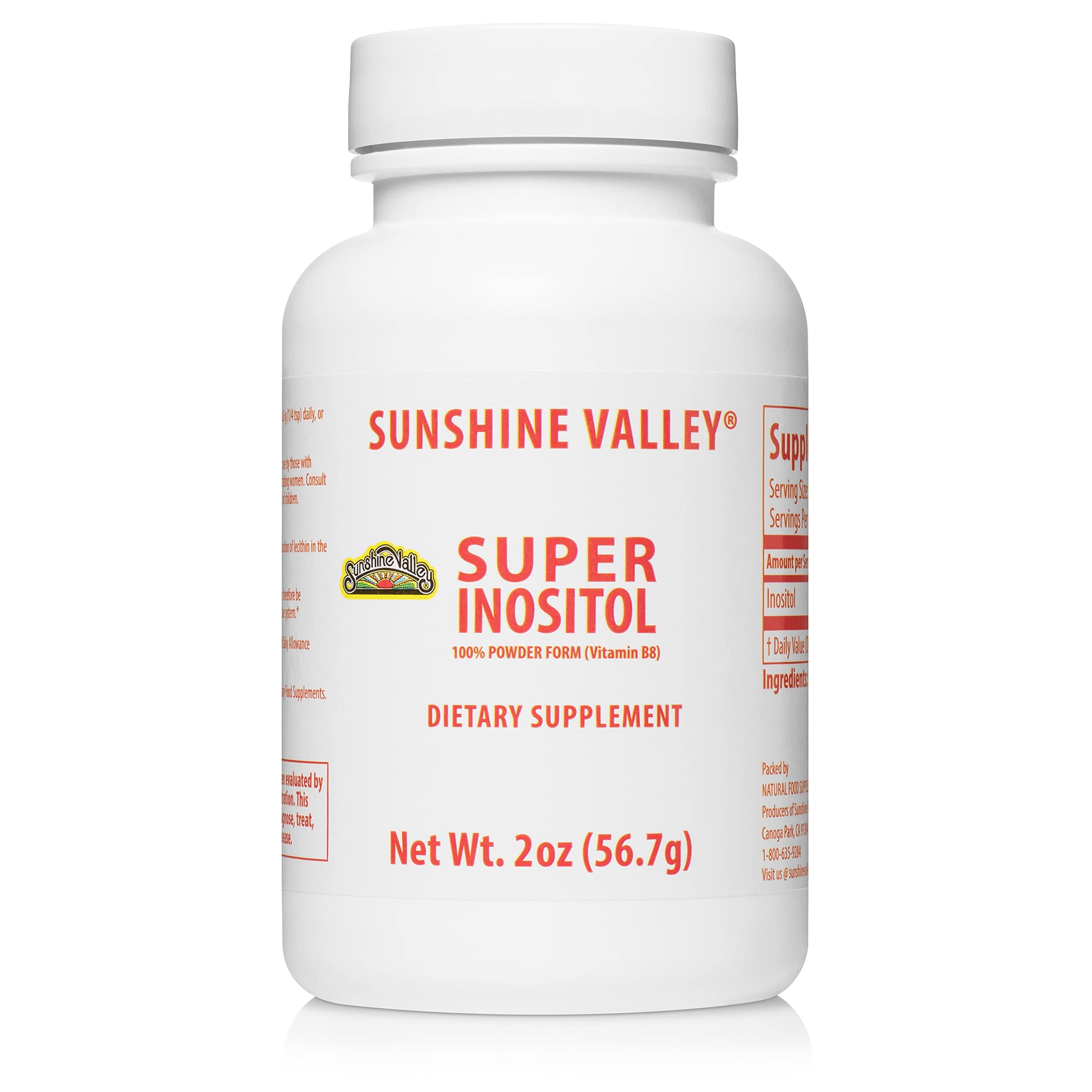 Sunshine Valley® Super Inositol, Vitamin B8 Powdered Dietary Supplement ...