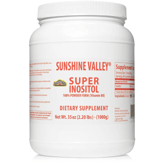 Sunshine Valley® Super Inositol Dietary Supplement Powder Kilo 35 oz ...
