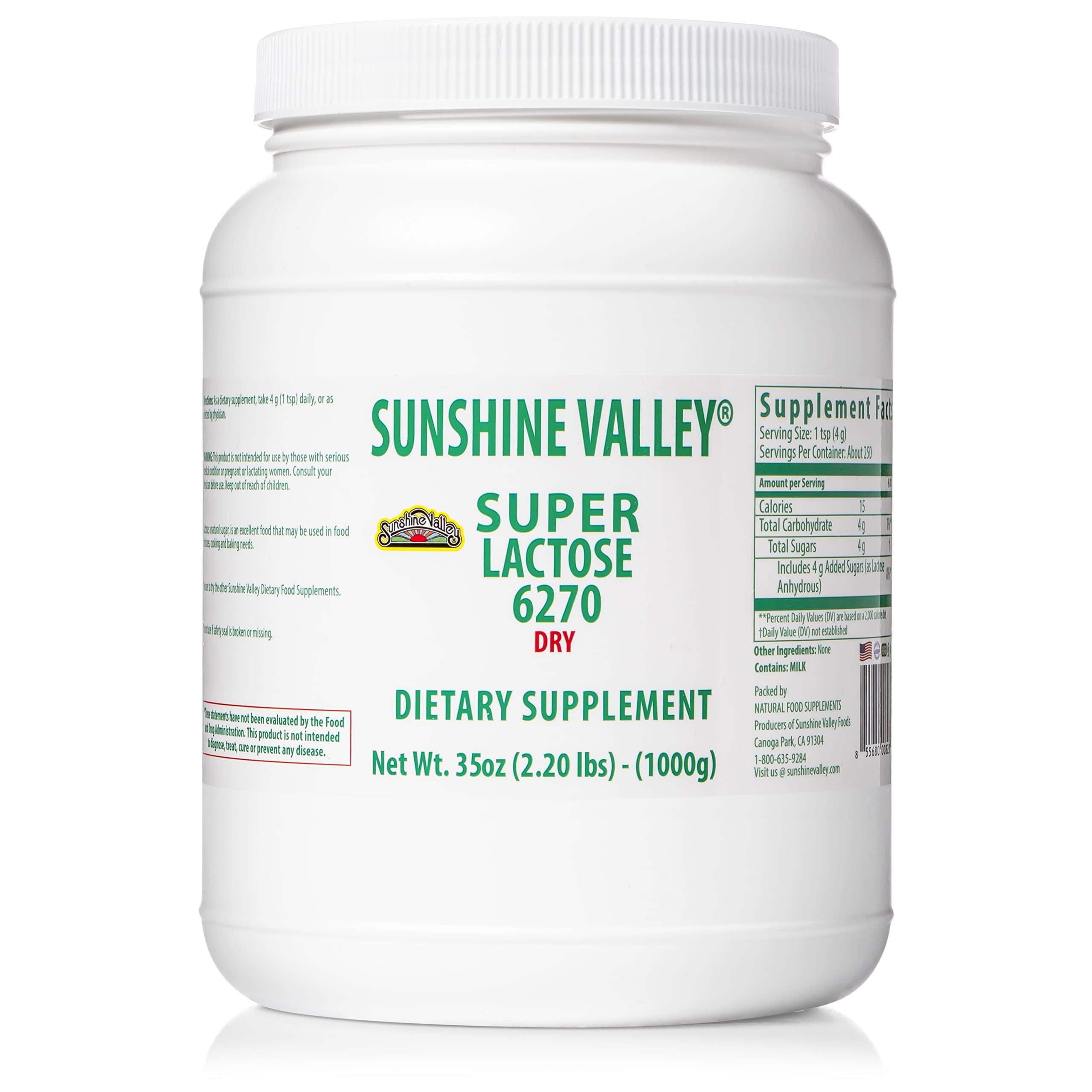 Sunshine Valley Original Super Lactose Dry - Natural Sugar Substitute ...