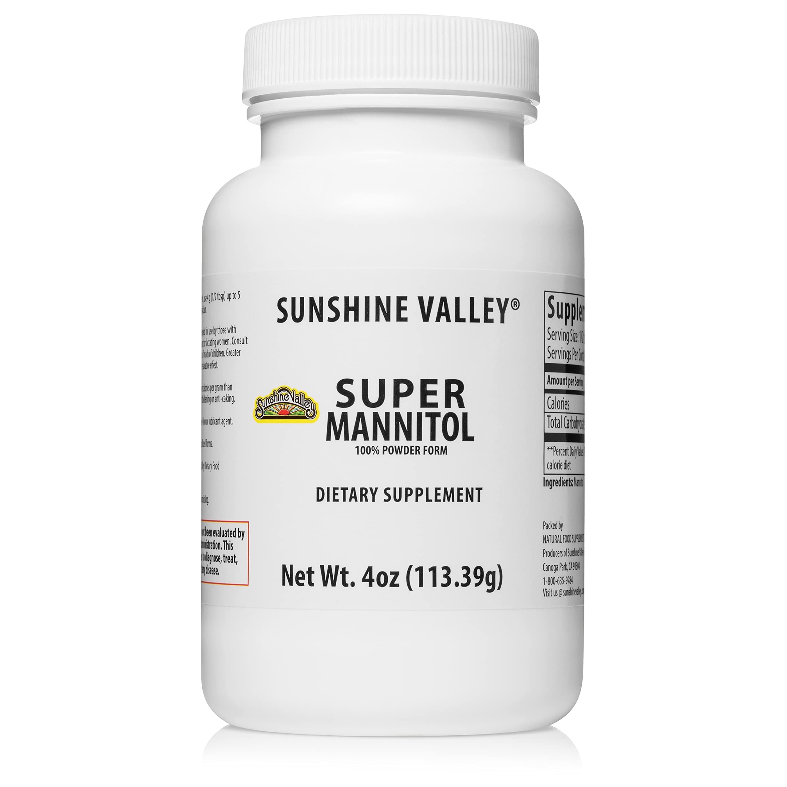 Sunshine Valley® Super Mannitol Powder Dietary Supplement 4 oz ...