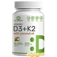 Sunshine Vitamin D Vitamin D3 10000 Iu With K2 Mk7 200mcg Infused