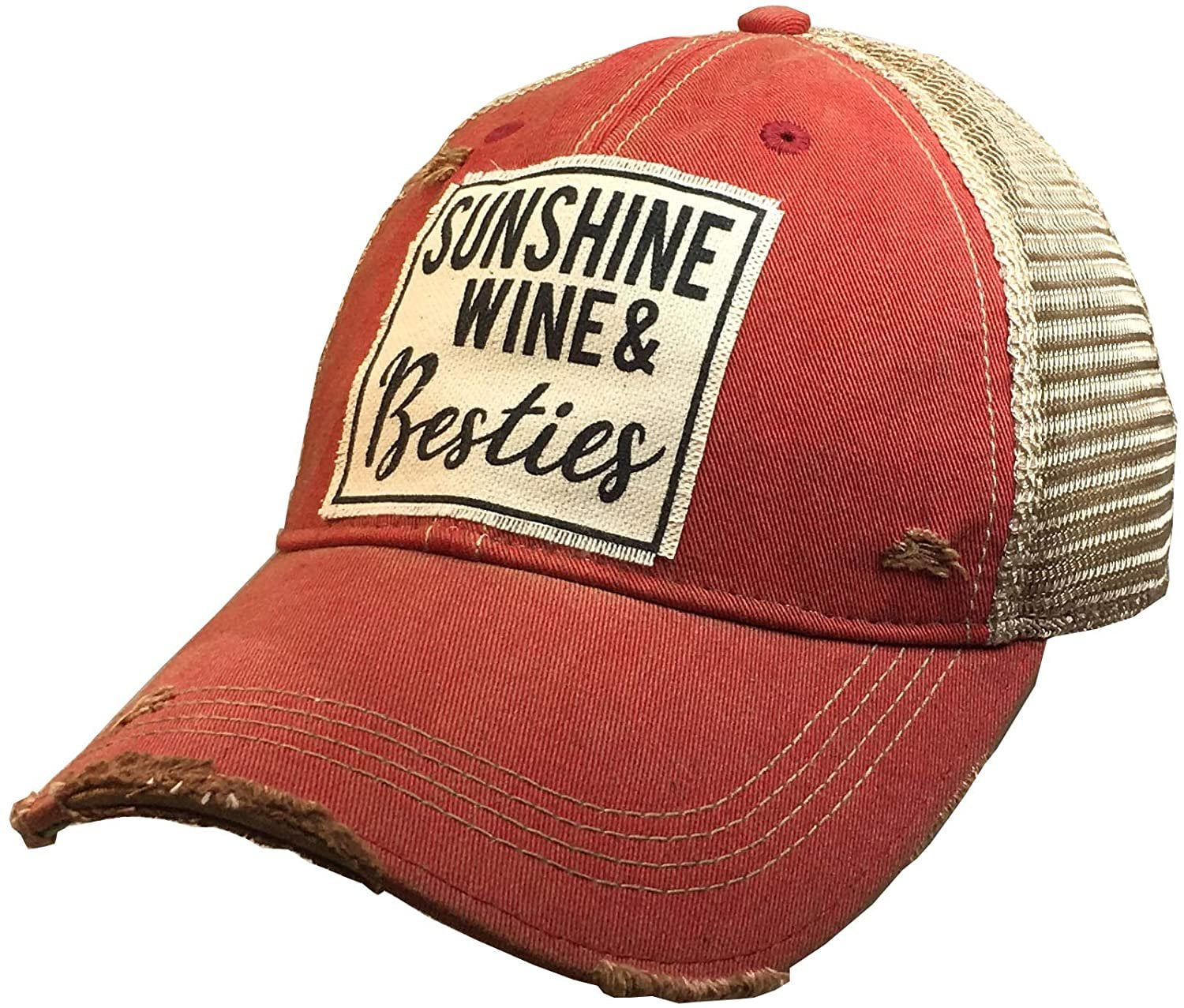 Sunshine Wine & Besties Women Trucker Hats - Cute Baseball Caps with ...