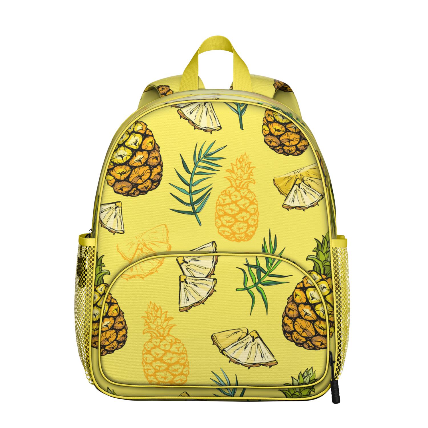 Sunshine Yellow Pineapple Small Backpack, Hawaiian Fruit Theme, Stylish ...