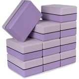 Sunshine Yoga 4" Striped Yoga Block, 10 Pack Bulk EVA Foam Yoga Blocks ...