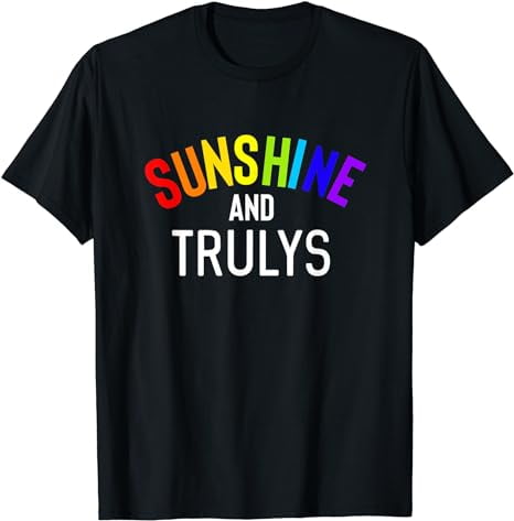 Sunshine and Hard Seltzer Summer Beach Trulys T-Shirt - Walmart.com