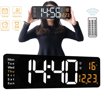 Ivation Huge 60" inch Digital LED Clock with Stopwatch, Alarms, Timer ...