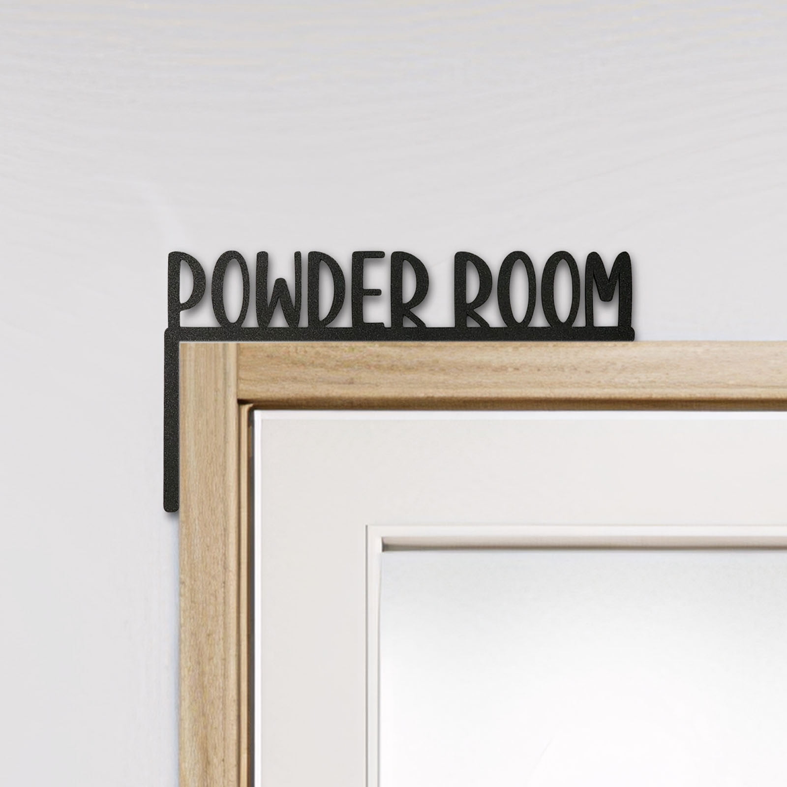 Sunshinehomely Powder Room Door Topper Sign, Powder Room over the Door ...