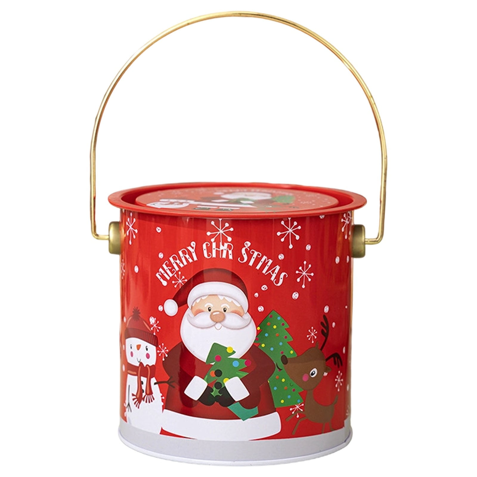 Sunshy Christmas Handheld Iron Storage Box (Type C) Christmas Cookies ...