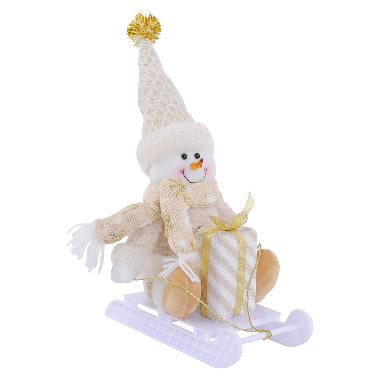 Sunshy Christmas Sleigh Figurine - Type B Christmas Sled Doll ...
