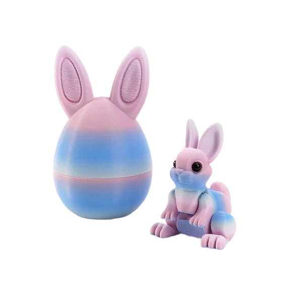 Sunshy Easter 3D Printed Bunny Ears Egg Set 3D Printed Egg Set Easter ...
