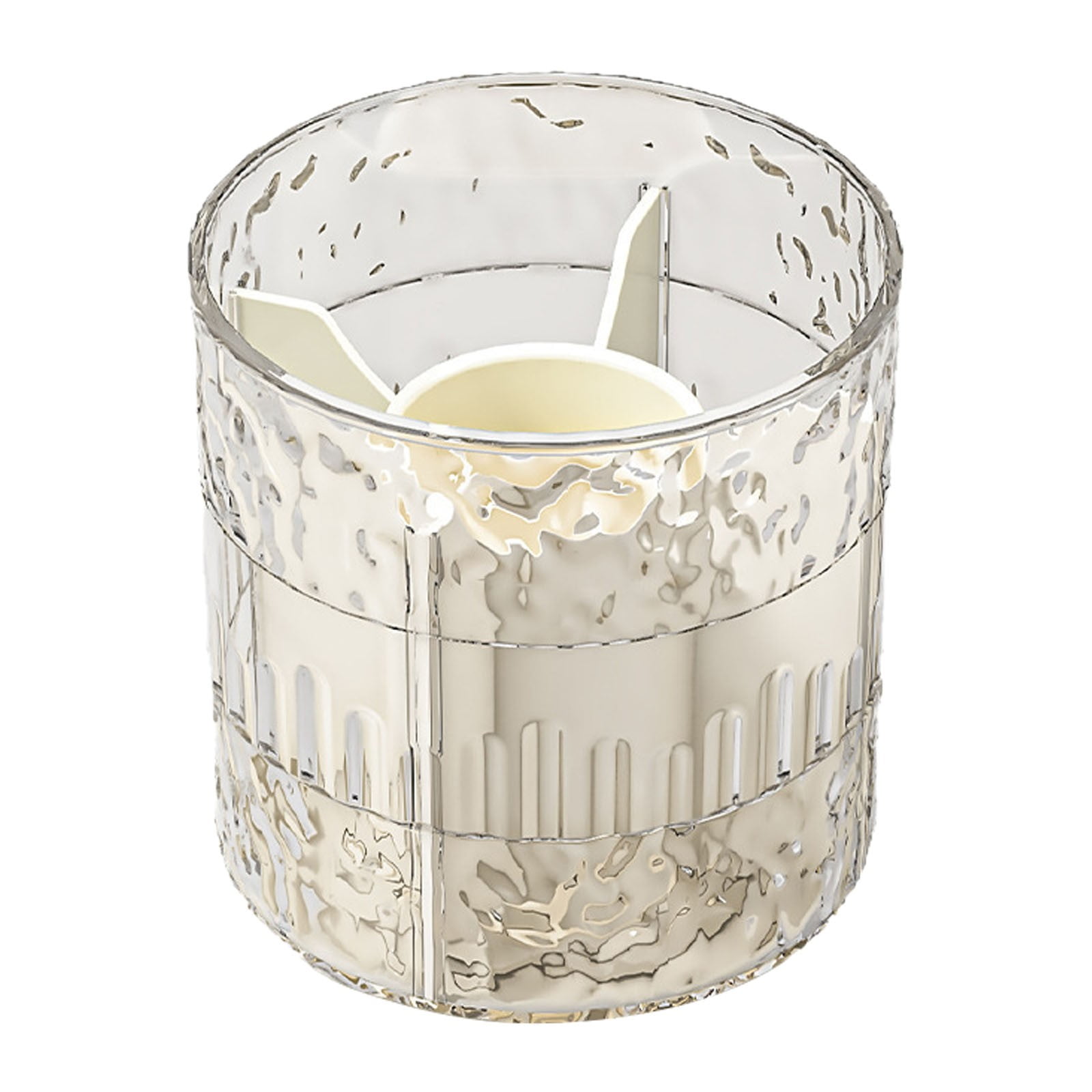 Sunshy Transparent Rotatable Pen Holder, Clear, Rotating Makeup ...
