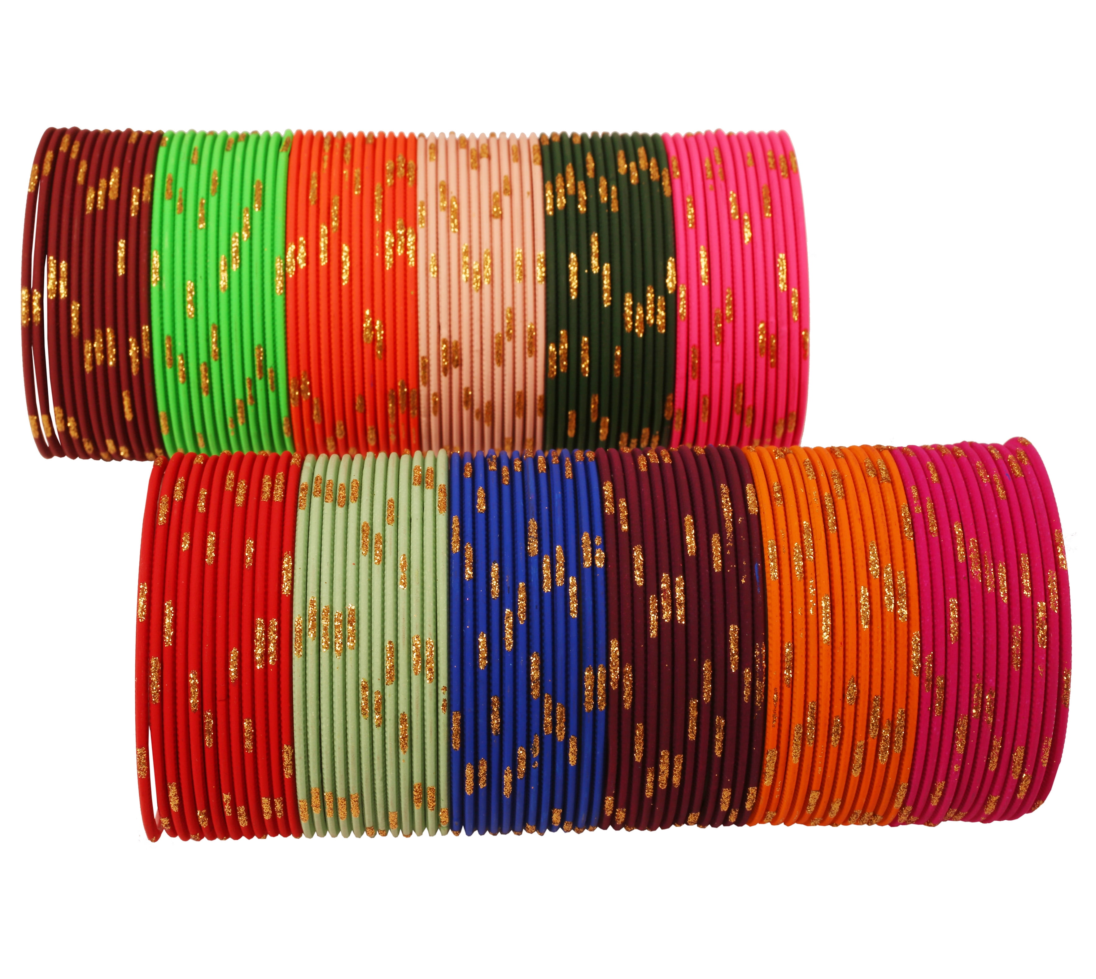 Sunsoul Colorful Bangle Collection Matte Colors Set of 144, Diameter 2. ...
