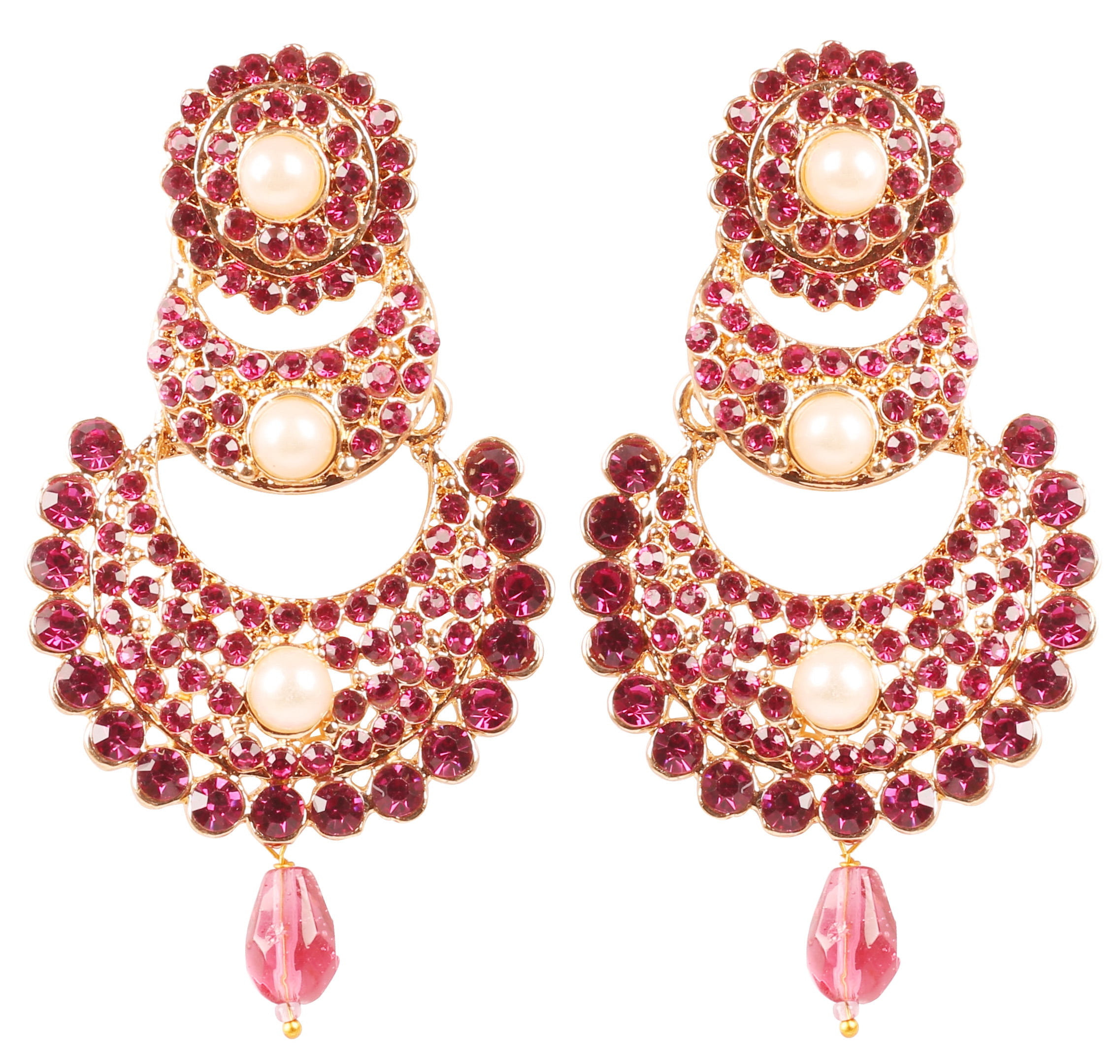 Sunsoul by Touchstone Indian Bollywood Traditional Chaandbaali Half ...