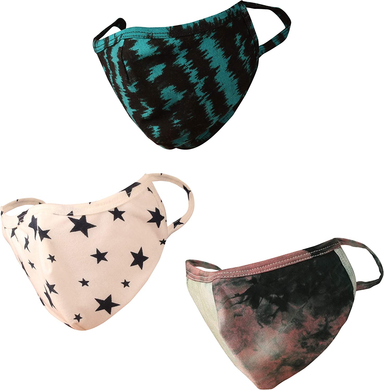 Fashion Washable Soft Cotton Adults Unisex One Size Face Covering Mask ...