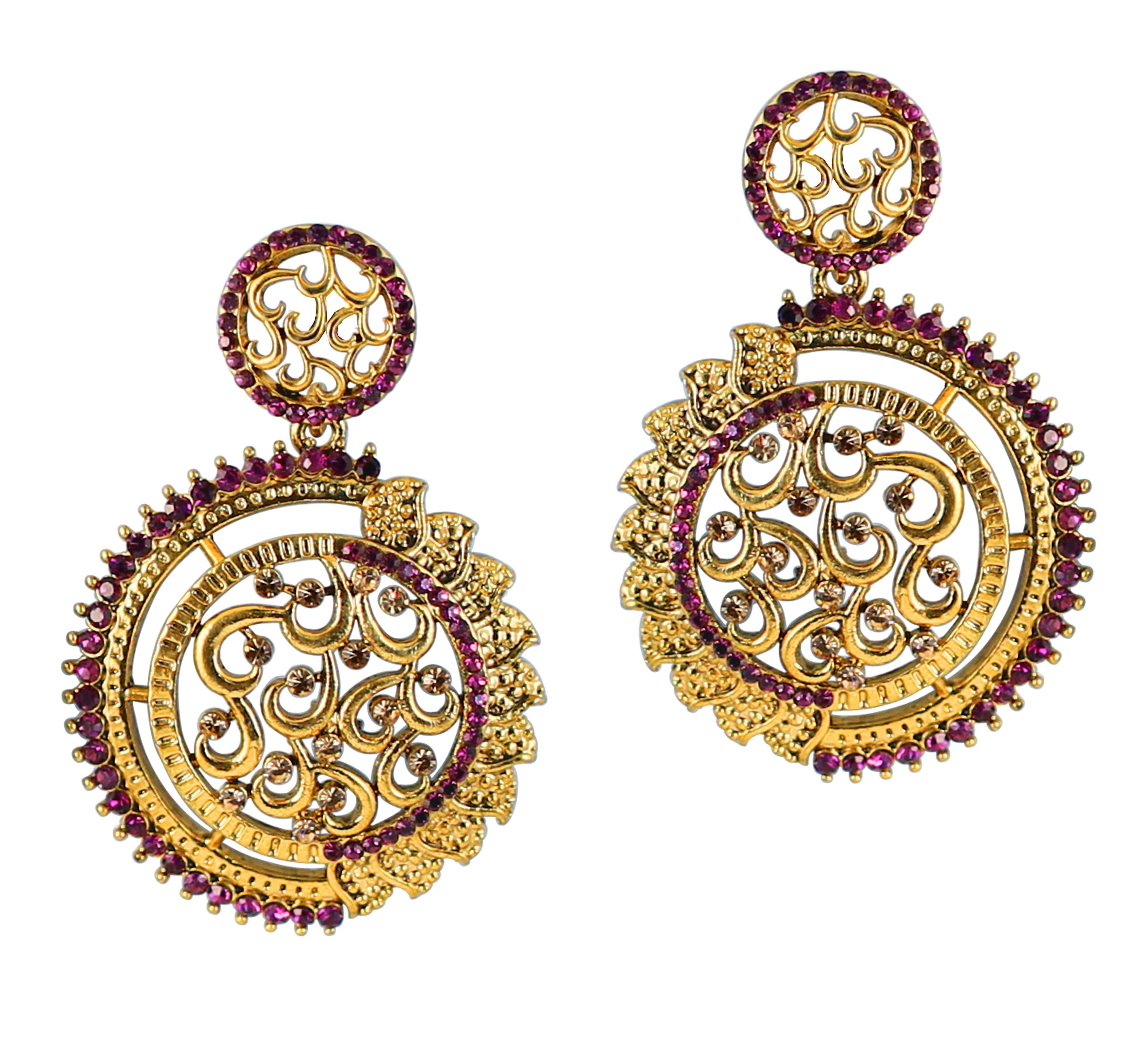 Sunsoul by Touchstone gold tone Indian bollywood faux ruby fine ...