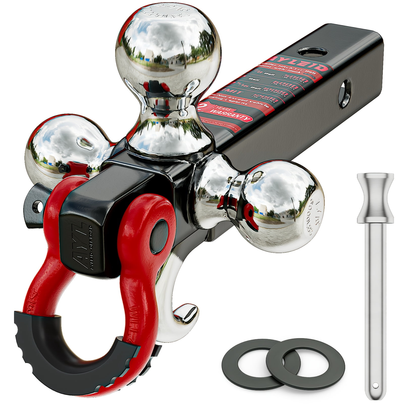 [Sunspire | Tri-Ball] Sunspire Tri-Ball Trailer Hitch Mount | Rotatable ...