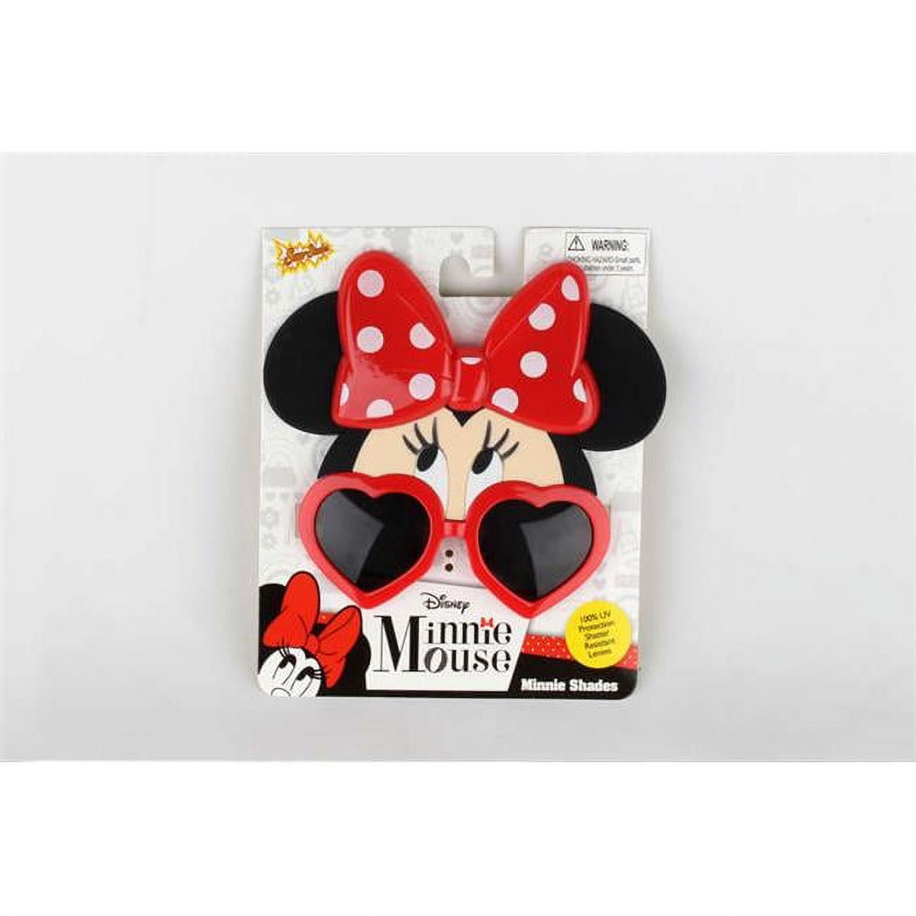Sunstaches SG2568 Minnie Mouse Eyes Heart Frame Novelty Sunglasses ...