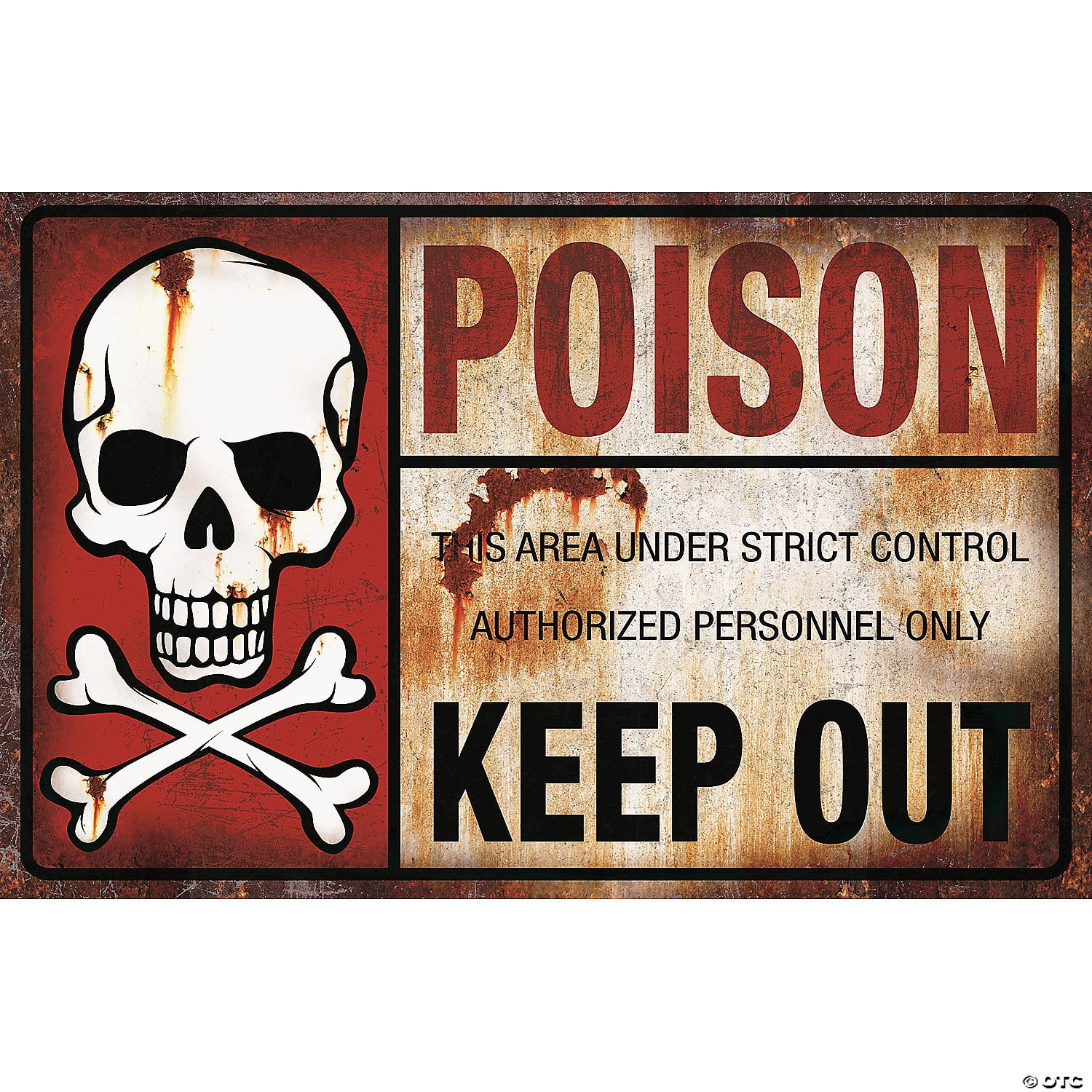 Sunstar 11" x 17" Poison - Keep Out Halloween Sign - Walmart.com