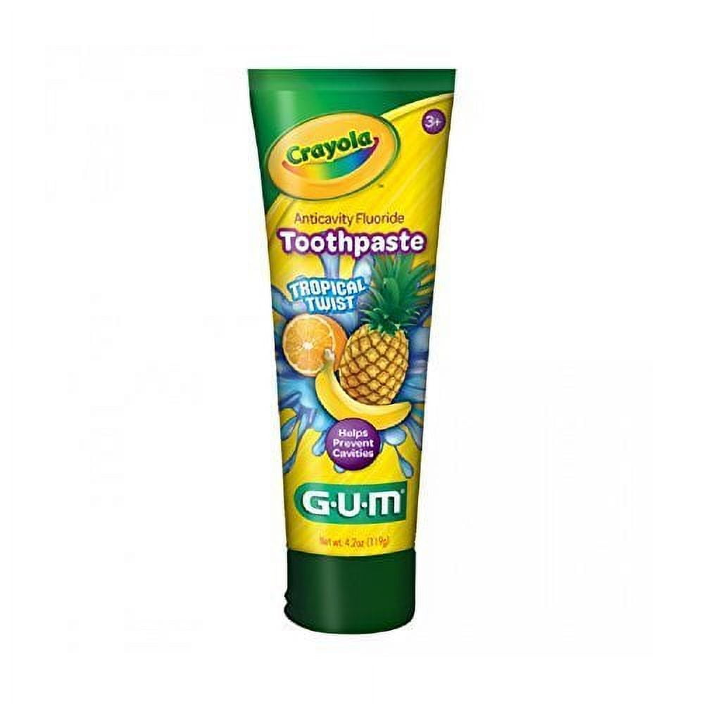 Sunstar 4051R Gum Crayola Tropical Twist Flavor Toothpaste 4.2 oz ...