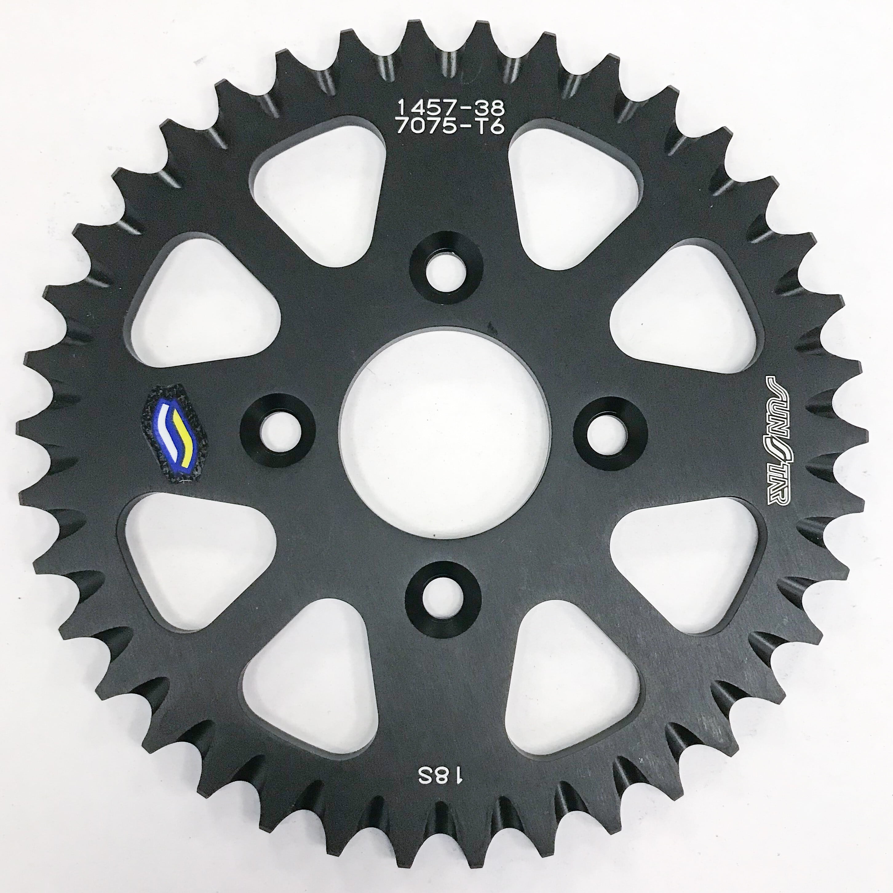 Sunstar 5-145738Bk Aluminum Rear Sprocket 38T Black 5-145738BK ...