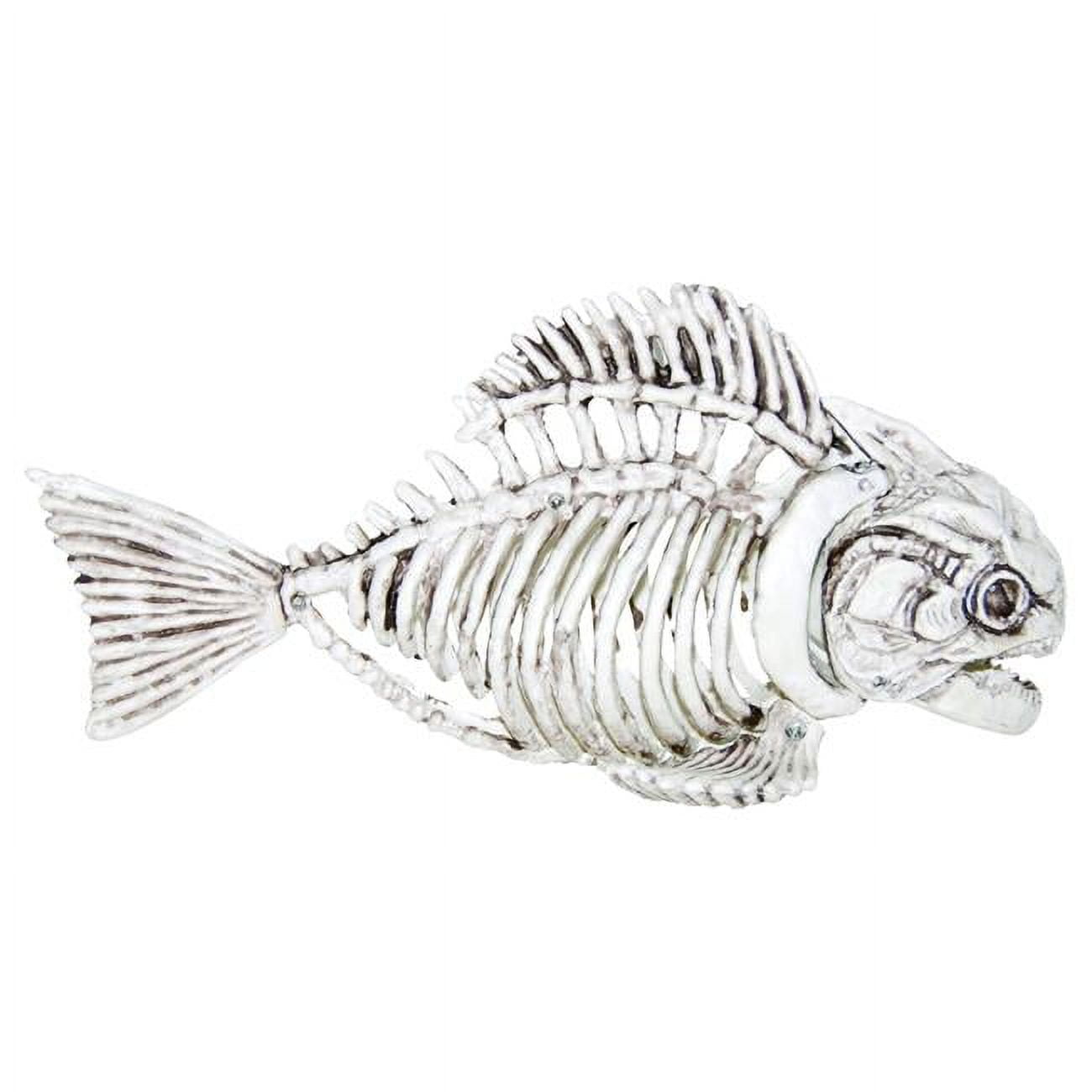 Sunstar 9.8" Bone Fish Halloween Decoration, Indoor Use, 100% Plastic ...
