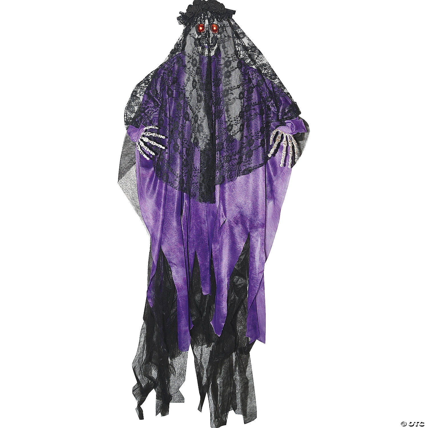 Sunstar Bewitched Ghost Bride Light-Up Animated Hanging Halloween ...