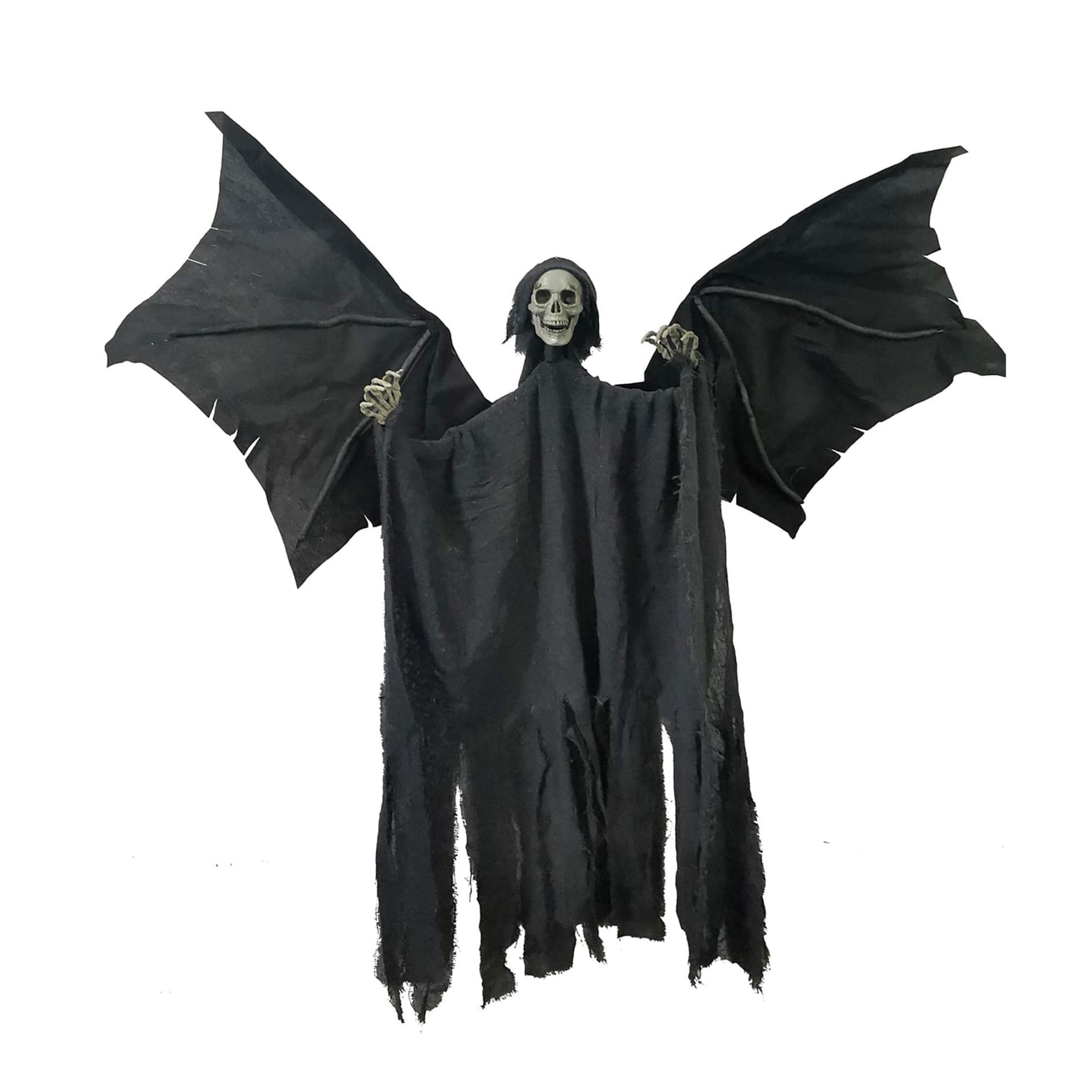 Sunstar Poseable Scary Skeleton Reaper Hanging Halloween Decoration ...