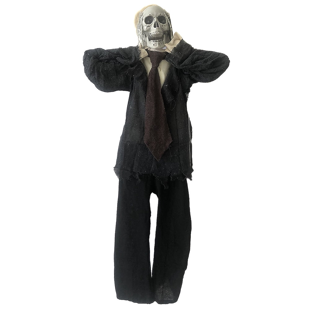 Sunstar Skull Man Light-Up Animated Hanging Halloween Decoration - 43 ...