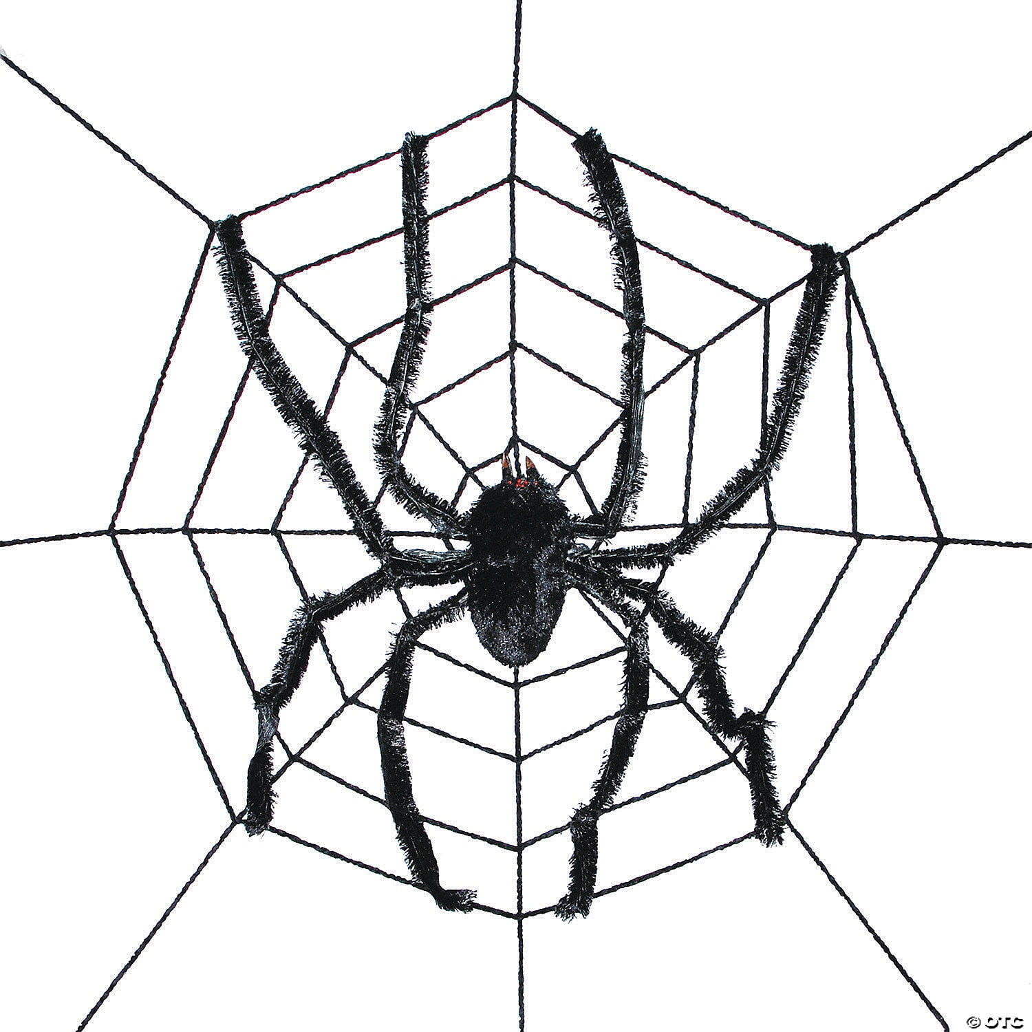 Sunstar Spider Web with Spider Halloween Decoration - 8 ft - Walmart.com