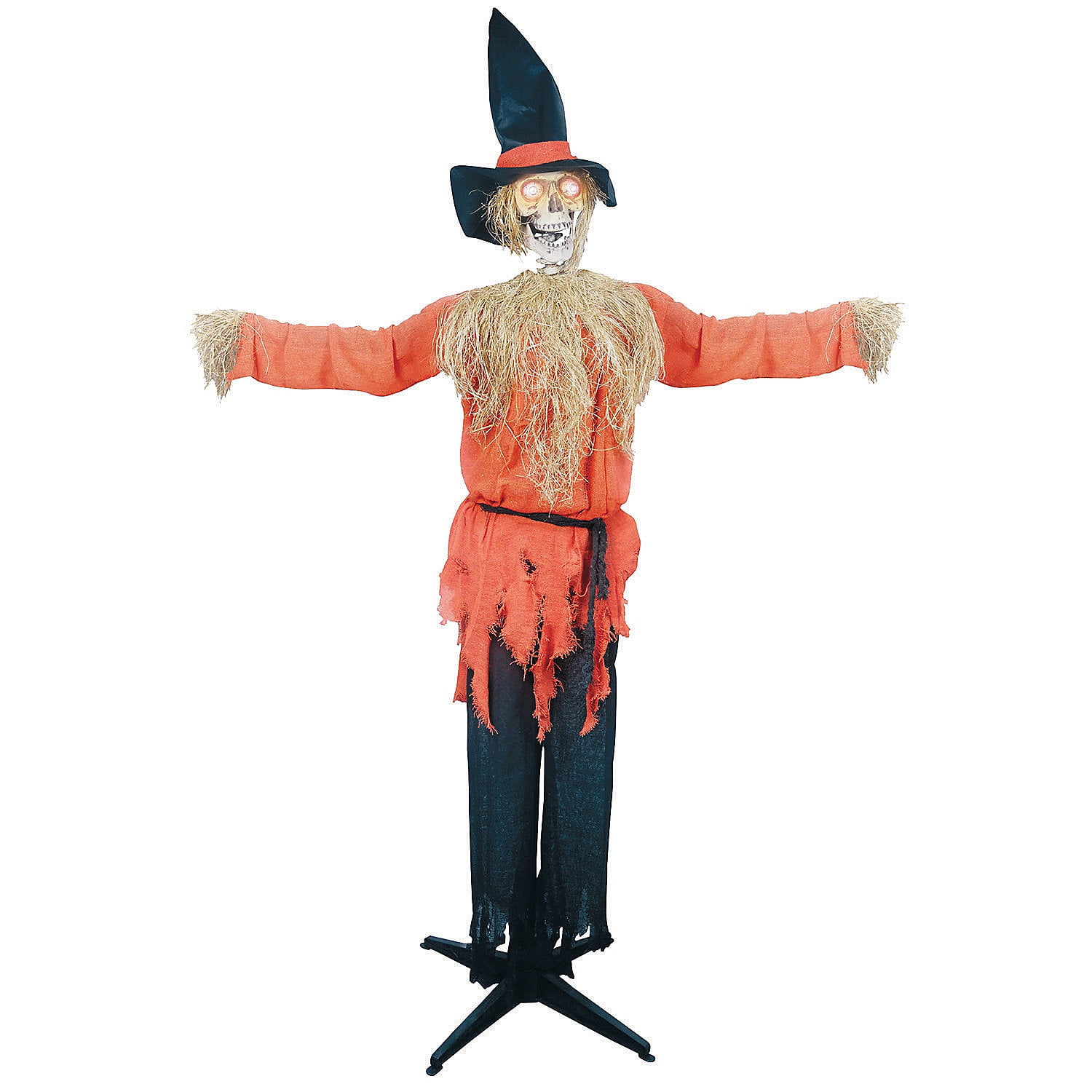 Sunstar Standing Scarecrow Animated Light-Up Halloween Decoration - 72 ...