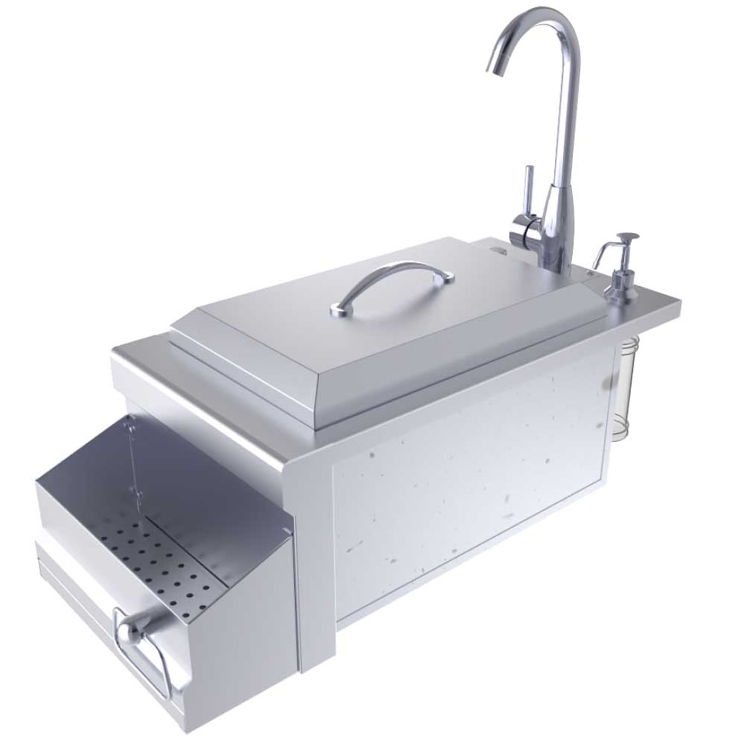 Sunstone Ruby Series 14-inch Bar Sink Cocktail Center Insulated Ice ...