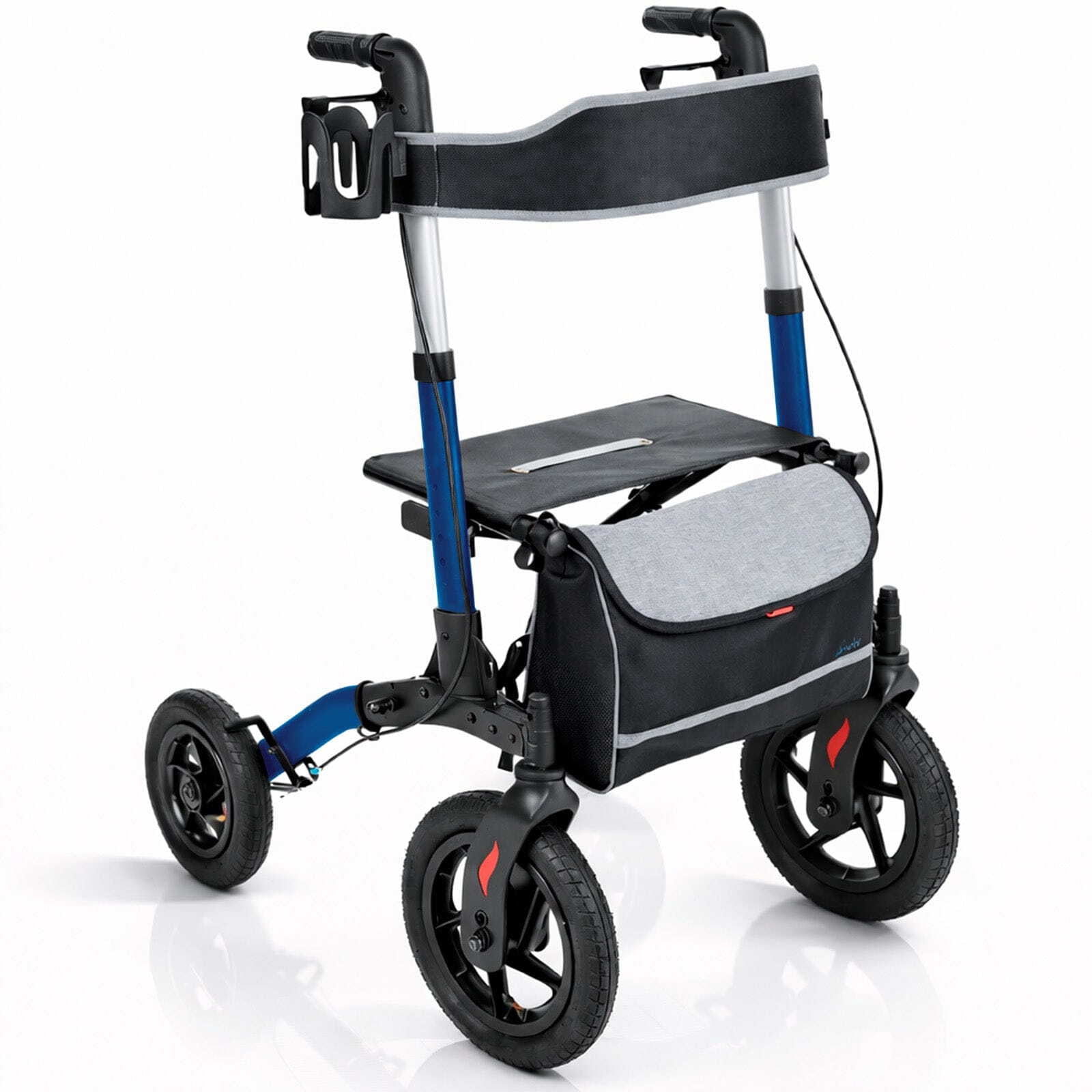 Vive Sunstride - All-Terrain Rollator Walker with Seat, Foldable ...