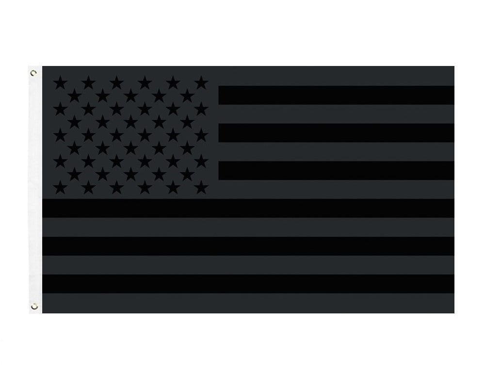 Sunstrider Black American Flag 3x5 Ft, Durable, Fade Resistant, USA ...