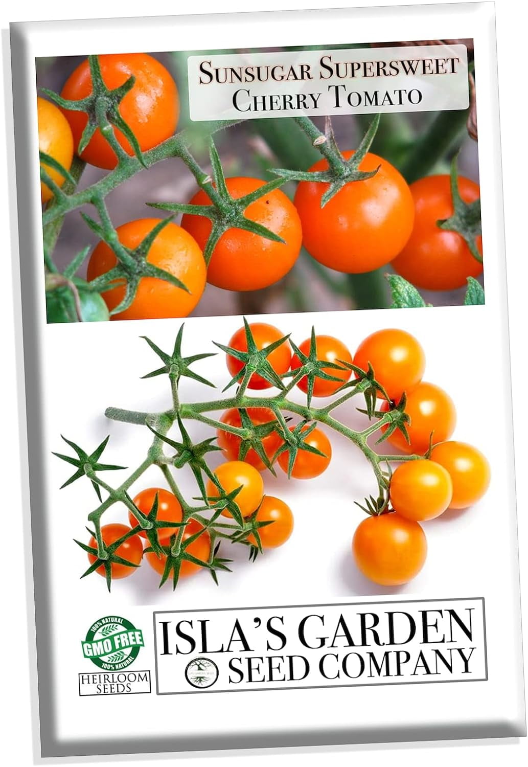 Sunsugar Hybrid Supersweet Cherry Tomato Seeds, 20 Seeds Per Packet Non ...