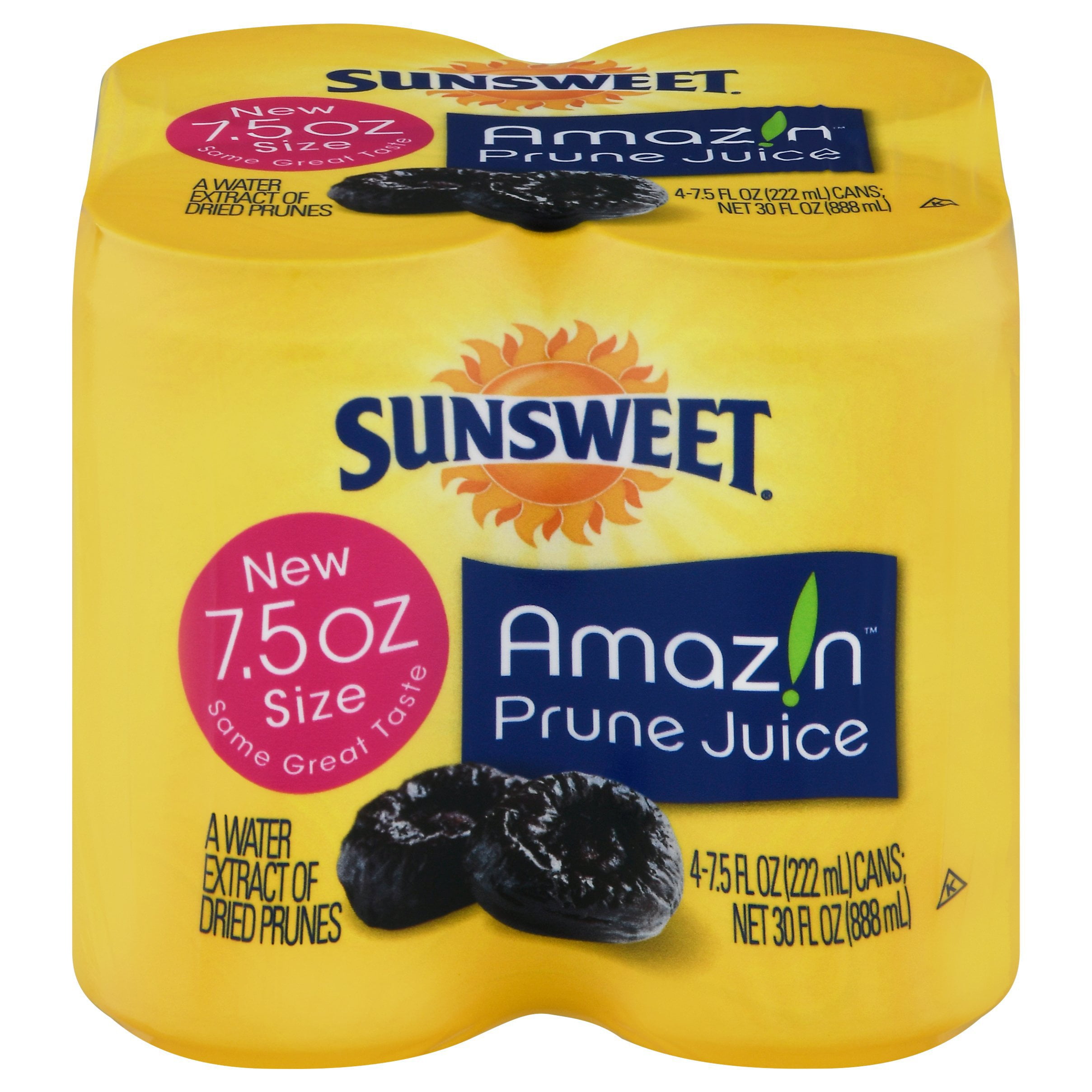 Sunsweet Amazin Prune Juice 7.5 oz Cans - 4 pk (Packaging May Vary ...