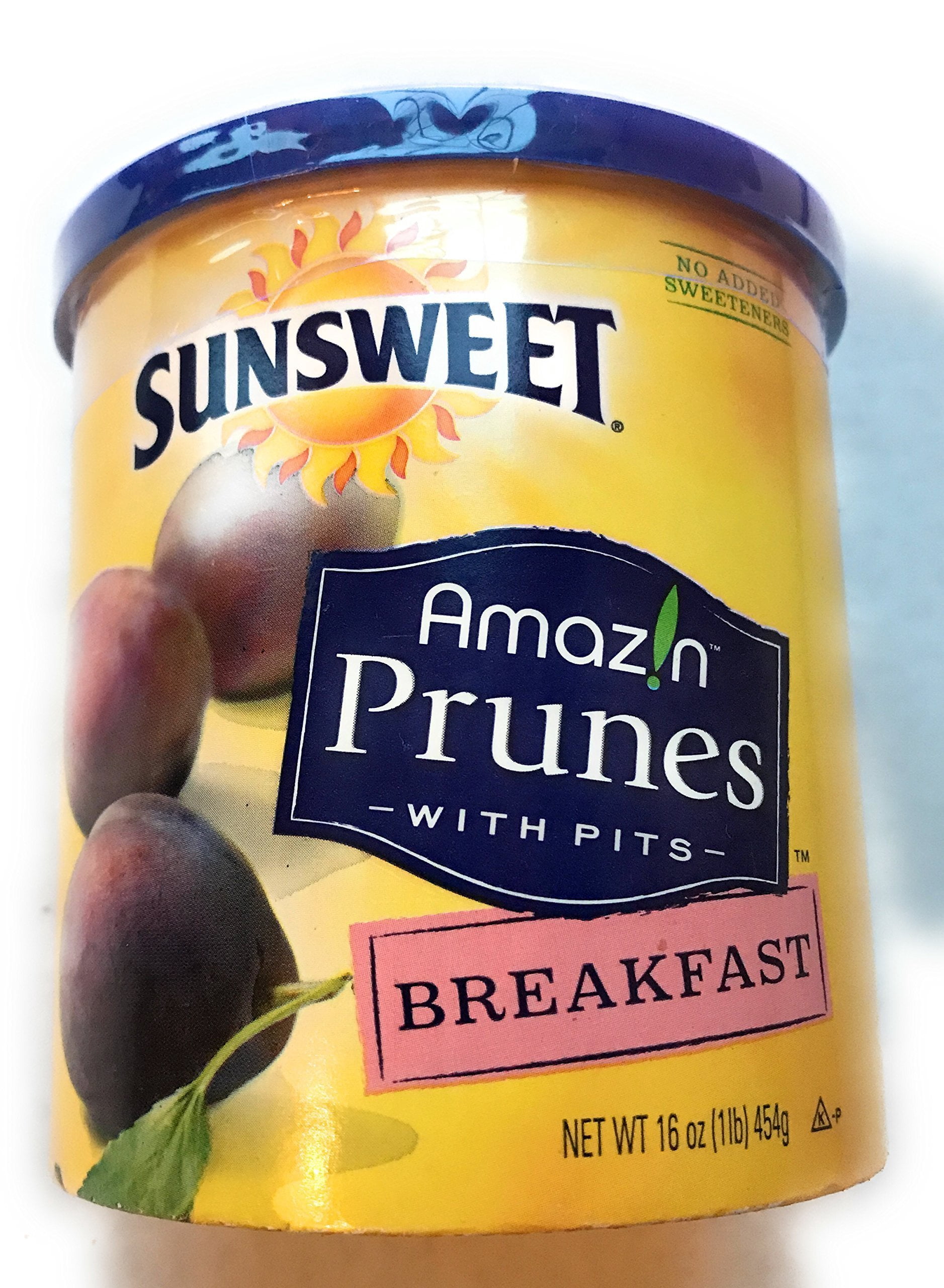 Sunsweet Amazin Prunes With Pits Breakfast ITL1 Prunes 16 oz Container ...