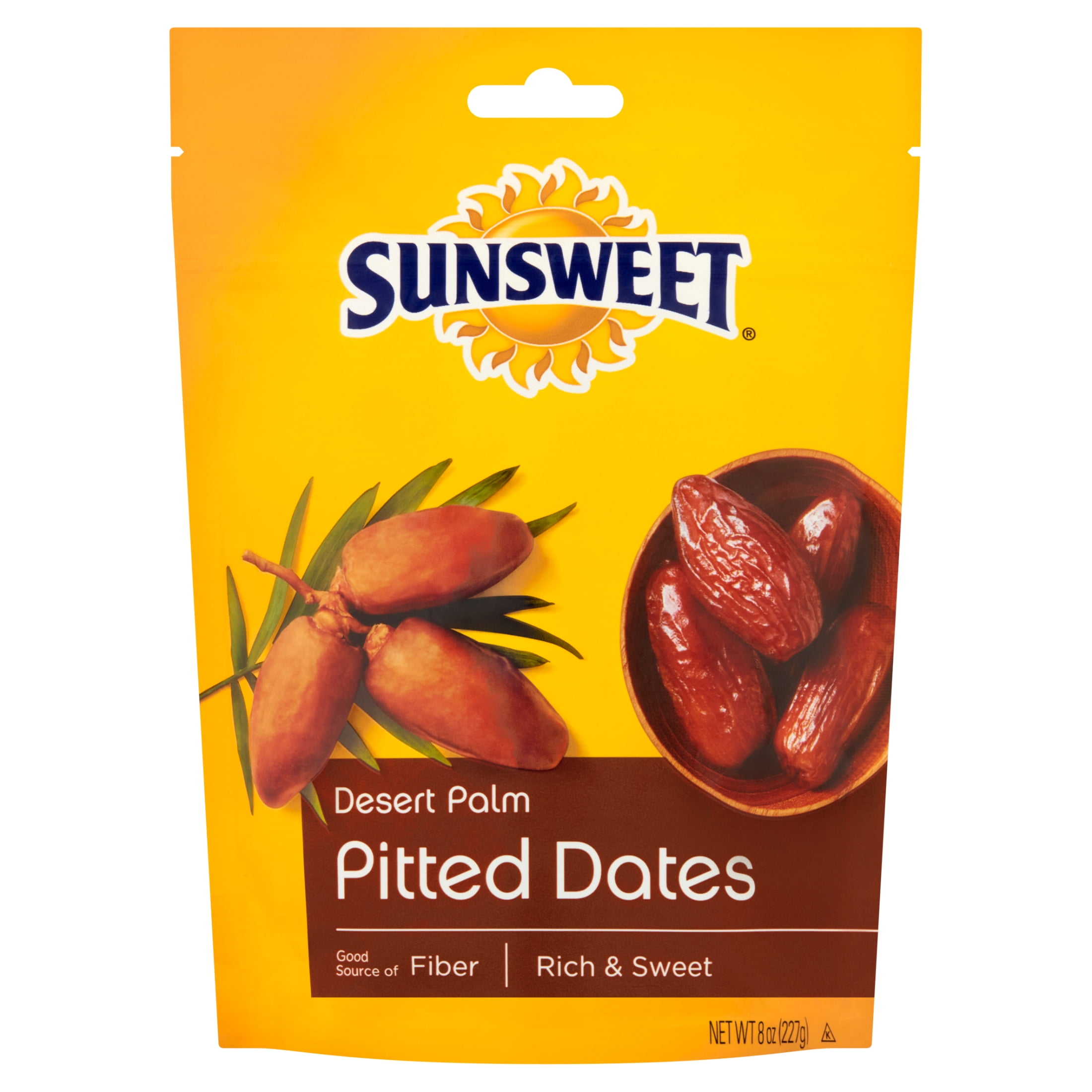 Sunsweet, Desert Palm Pitted Dates, 8 oz, Rich & Sweet - Walmart.com