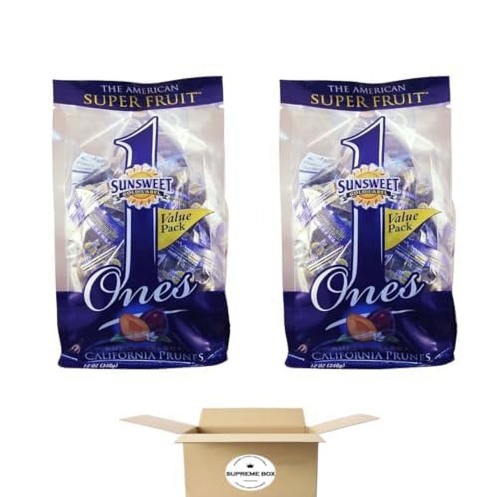 Sunsweet Ones Dried Prunes Value Pack, 12 Oz, Individually Wrapped ...