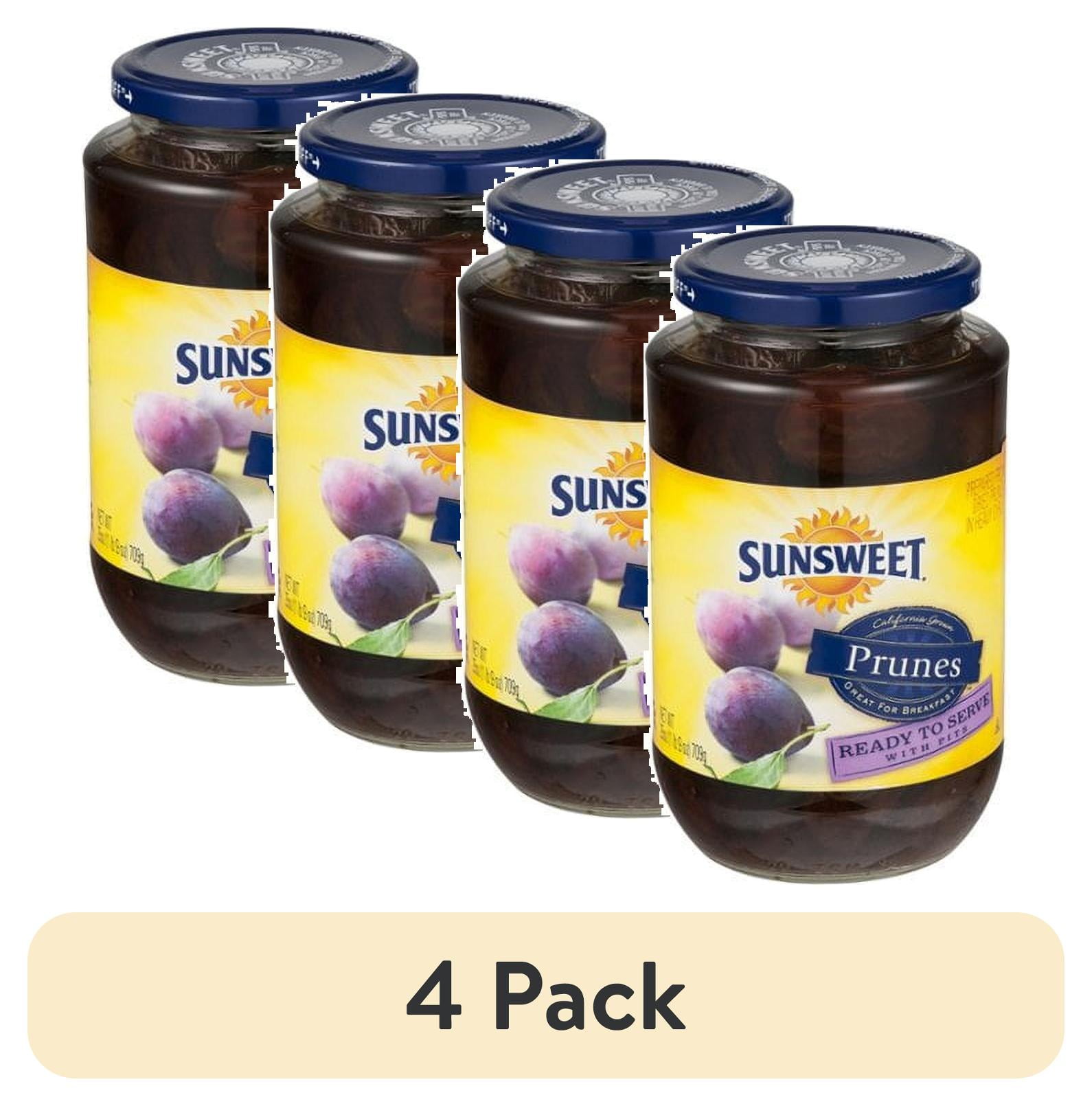 (4 pack) Sunsweet Ready-To-Serve Prunes, 25 oz - Walmart.com
