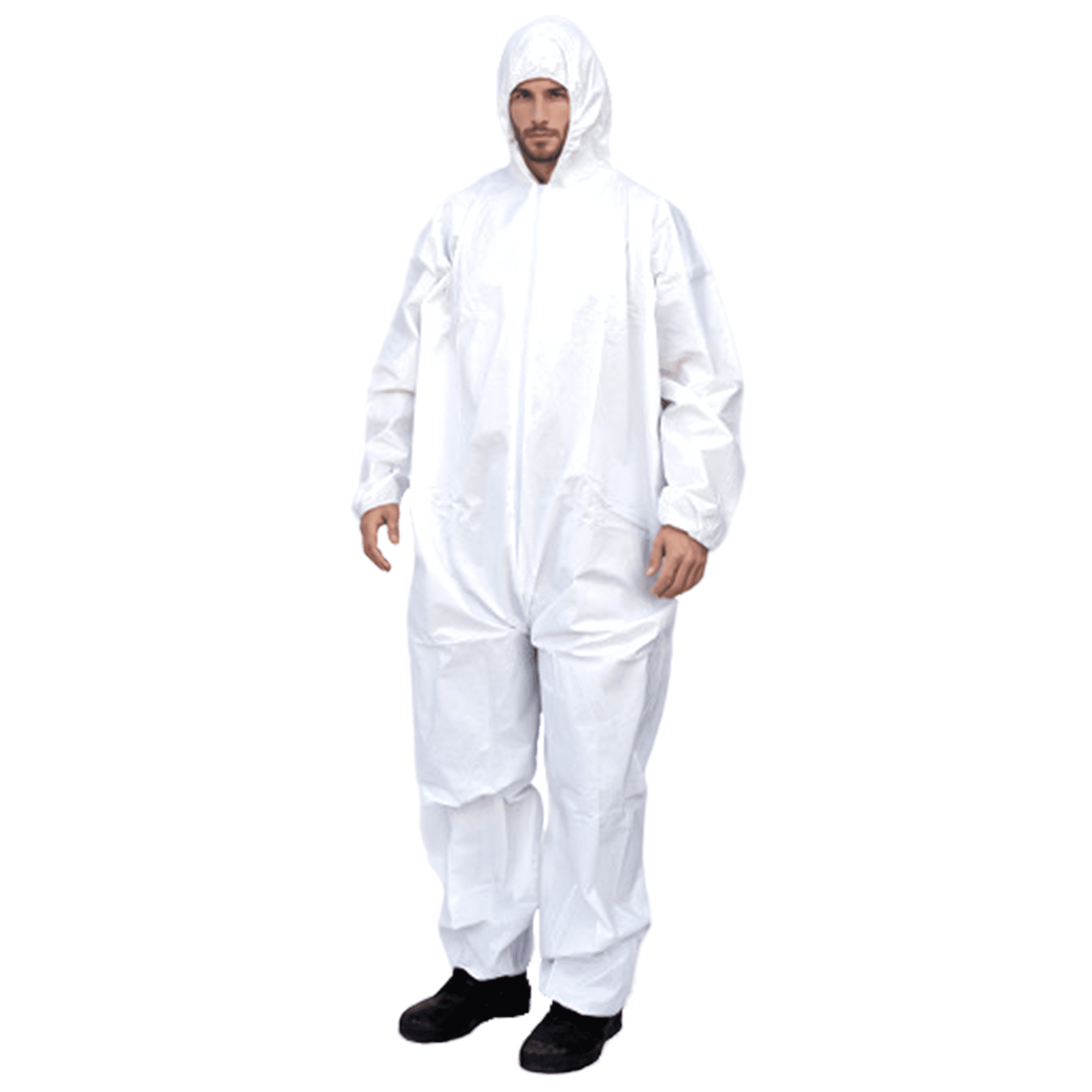Suntech Microporous Protective Coveralls, Attached Hood, Disposable ...