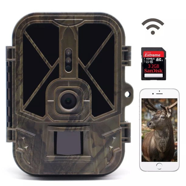 SuntekCam Trail Camera WiFi Camera Wildlife Cameras with Bluetooth 36MP ...