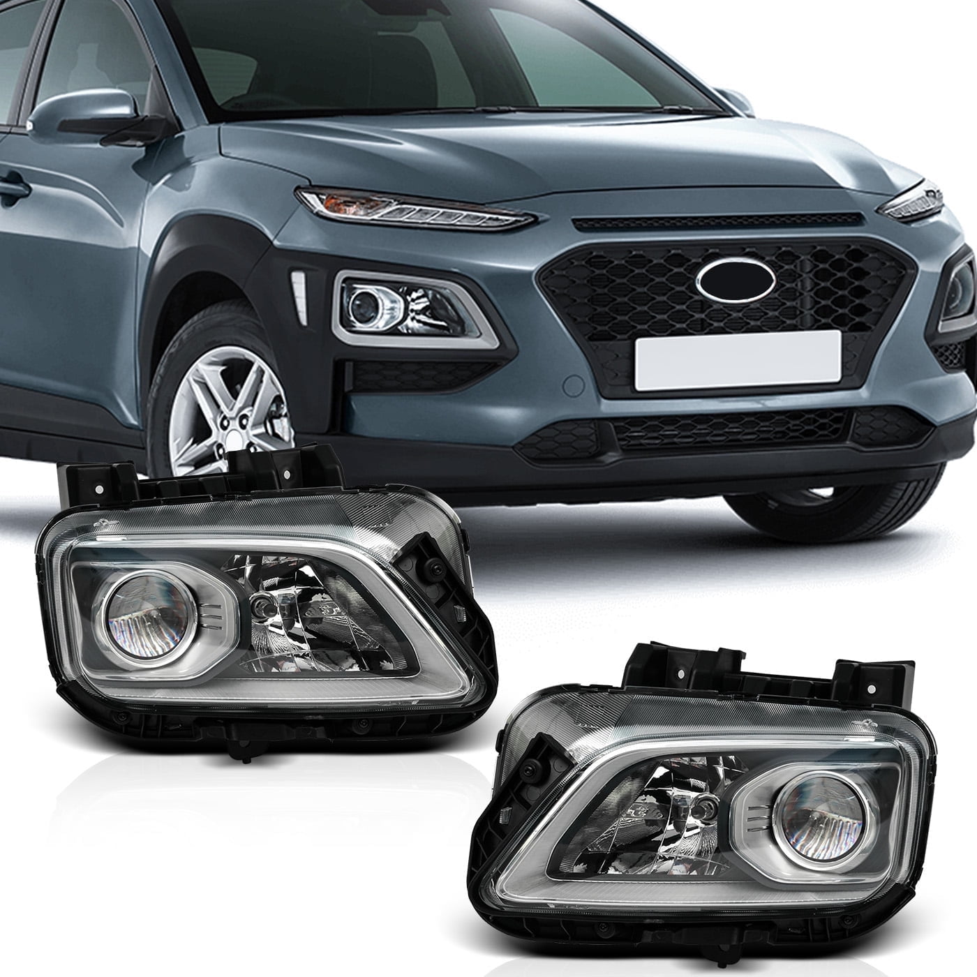 Sunthon Driver & Passenger Side Headlights Assembly for 2018 2019 2020 ...