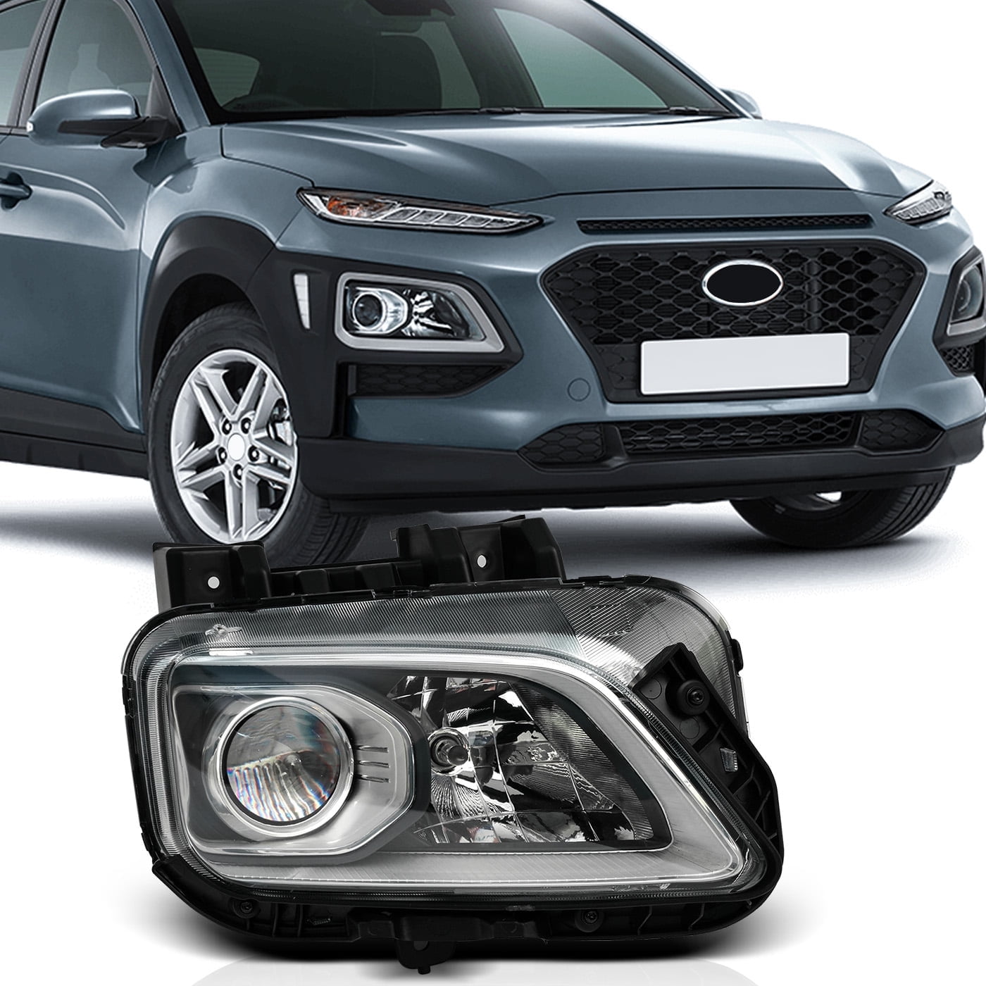 Sunthon Passenger Side Headlights Assembly for 2018 - 2021 Hyundai Kona ...