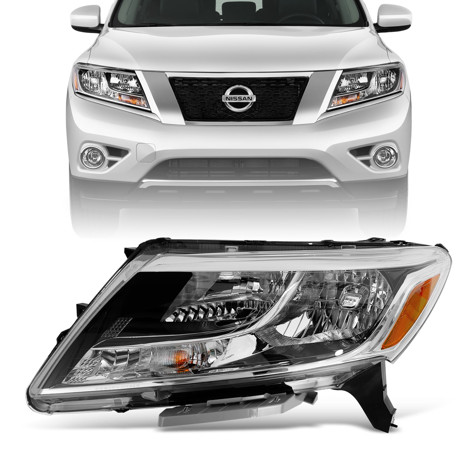 Sunthon for 2013-2016 Nissan Pathfinder Headlights Halogen Headlamps ...
