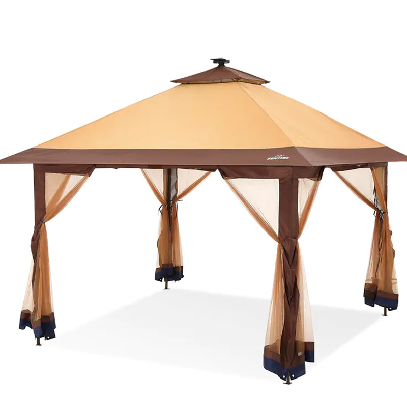 Suntime 12 x 12 Instant Pop Up Solar Light Screen Canopy Tent Cover ...