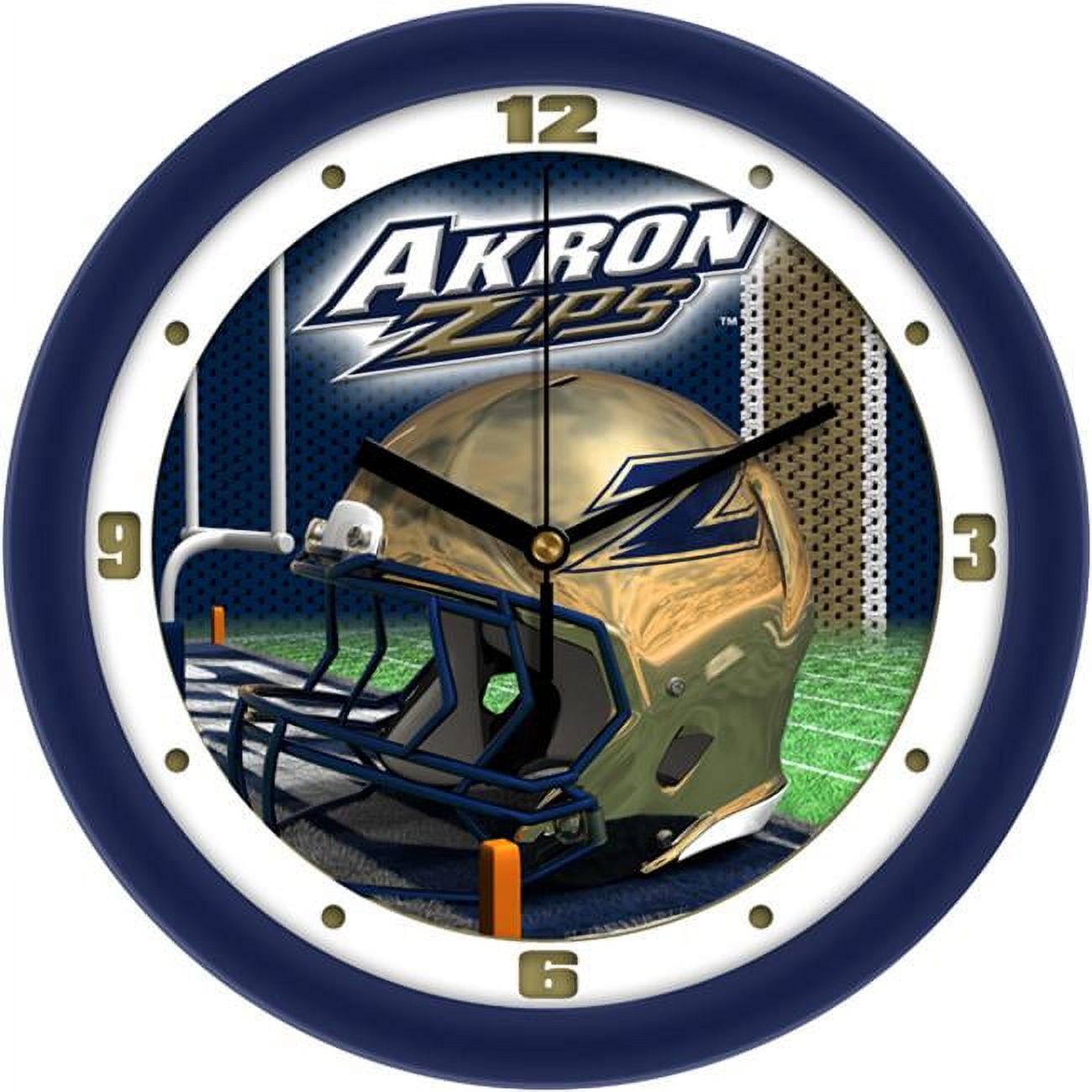 Suntime ST-CO3-AKR-HWCLOCK Akron Zips-Football Helmet Wall Clock ...